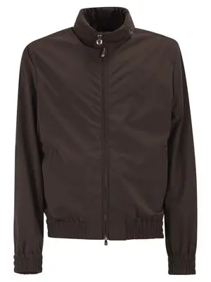 Brunello Cucinelli Nylon Jacket With Detachable Hood - Brown
