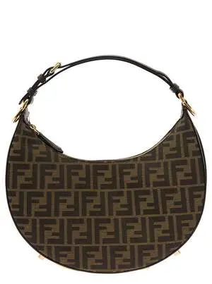 Fendi FENDI Small Jacquard FF Motif Tote Bag Multicolor
