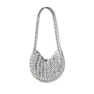 Rabanne Disc Shoulder Bag - Silver