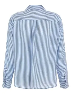 Max Mara Mstflirt Striped Silk Shirt