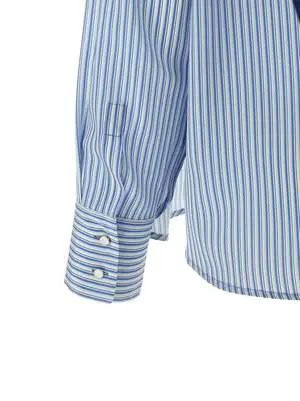 Max Mara Mstflirt Striped Silk Shirt