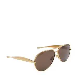 Bottega Veneta Aviator Sunglasses - Gold