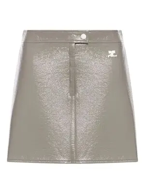 COURREGES Redition Vinyl Mini Skirt - Multicolor
