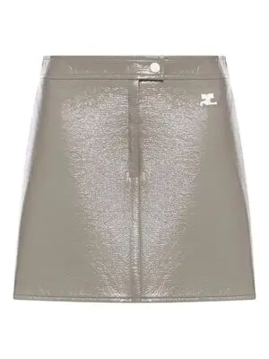 COURREGES COURREGES Redition Vinyl Mini Skirt Multicolor