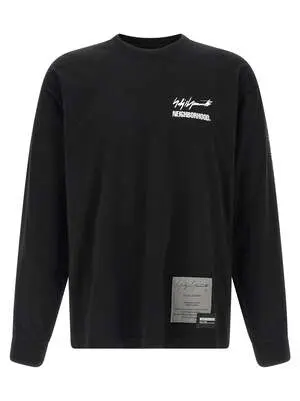 Yohji Yamamoto Nh 'ls Tee' T-shirt - Black