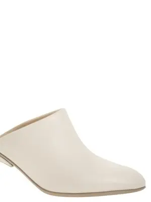 TOD'S Leather Sabot With Narrow Heel