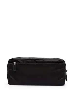 Prada Re-nylon And Saffiano Leather Travel Pouch