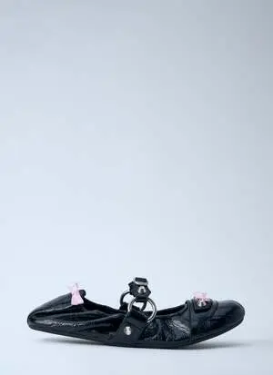 Balenciaga Mary Jane Ballerina Flats - Black