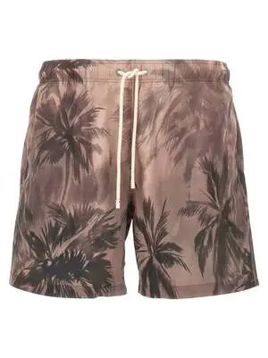Palm Angels Sunset Palms" Swimsuit - Multicolor