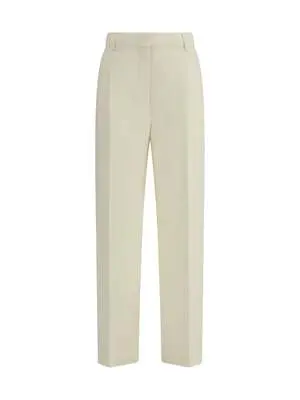 TOTEME Straight Leg Trousers With Front Pleats - Multicolor