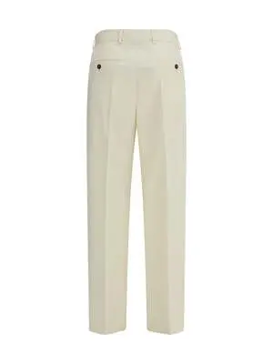 TOTEME Straight Leg Trousers With Front Pleats - Multicolor