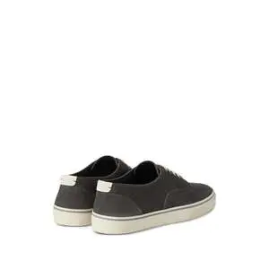 Brunello Cucinelli Grey Reversed Calfskin Low-top Sneakers