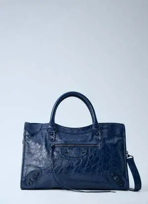 Balenciaga BALENCIAGA Le City Medium Handbag Blue