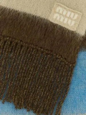 Miu Miu Wool Scarf With Fringes