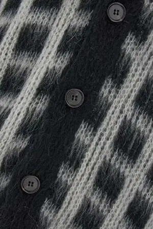 Marni Checked Knit Cardigan