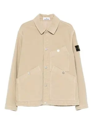 Stone Island Cotton Jacket With Multiple Pockets - Multicolor