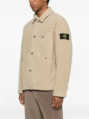 Stone Island Cotton Jacket With Multiple Pockets - Multicolor