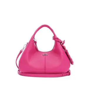 GANNI Satchel Bag With Detachable Shoulder Strap - Pink