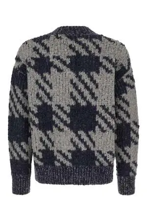 Dries Van Noten Houndstooth V-neck Knitwear