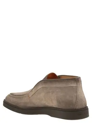 Santoni Suede Leather Desert Boots