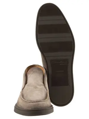 Santoni Suede Leather Desert Boots
