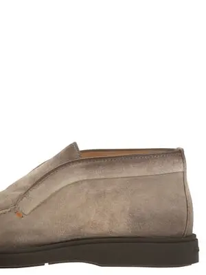 Santoni Suede Leather Desert Boots