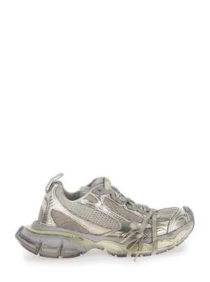 Balenciaga Balenciaga '3XL' Tech Fabric Sneakers With Logo Detail Silver