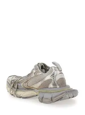 Balenciaga 3xl' Tech Fabric Sneakers With Logo Detail - Silver