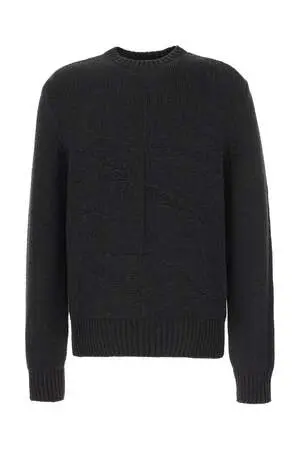 Burberry Textured Crew Neck Pullover