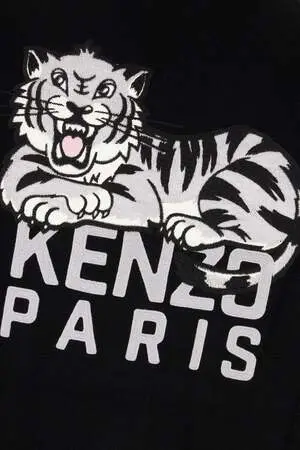 Kenzo Black Tiger Motif Cardigan