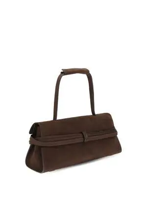 Moschino Tie Me Medium Shoulder Bag - Brown