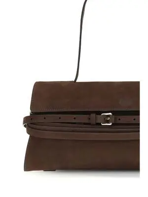 Moschino Tie Me Medium Shoulder Bag - Brown