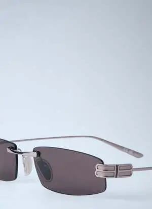 Balenciaga Gossip Rectangle Rimless Sunglasses