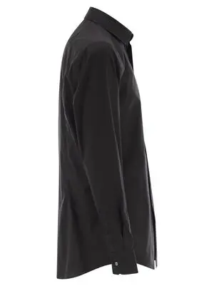 BOSS Slim Fit Shirt In Easy-iron Stretch Cotton Poplin - Black
