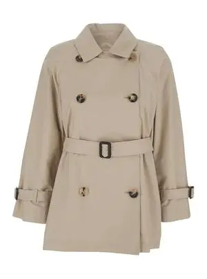 Max Mara MAX MARA Short Trench Coat Multicolor