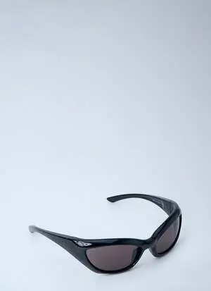 Balenciaga Racer Cat Eye Sunglasses - Black