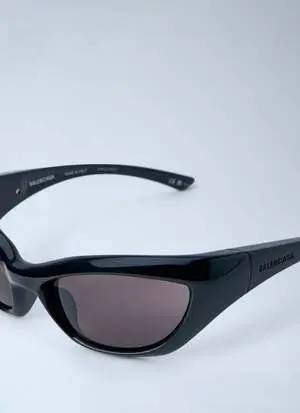 Balenciaga Racer Cat Eye Sunglasses - Black