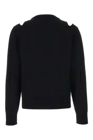 JIL SANDER Crew Neck Cut Out Knitwear