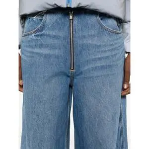 Alexander Wang Wide-leg Zip-front Jeans