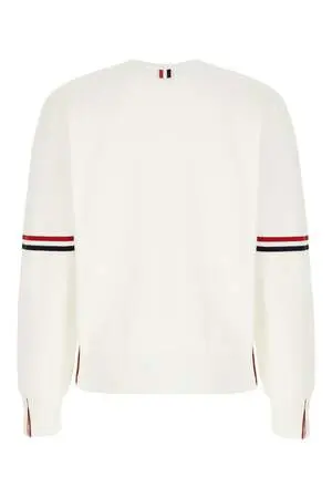 Thom Browne Ribbed Knitwear With Striped Detailing - Multicolor