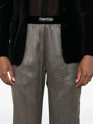 TOM FORD Polka Dot Signature Silk Pajama Pants