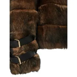 Fendi Faux Fur & Shearling Jacket - Brown