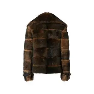Fendi Faux Fur & Shearling Jacket - Brown