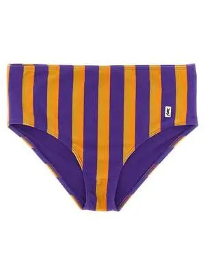 Saint Laurent Striped Bikini Bottoms - Multicolor