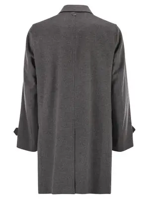 Herno Wool And Cashmere Coat - Gray