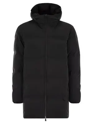 Herno Long Hooded Down Jacket - Black