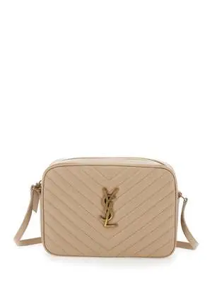 Saint Laurent Lou Shoulder Bag With Cassandre In Quilted Leather - Multicolor