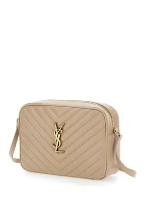 Saint Laurent Lou Shoulder Bag With Cassandre In Quilted Leather - Multicolor