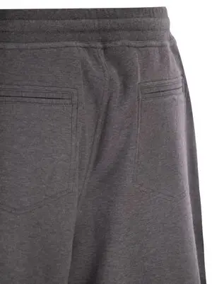 Brunello Cucinelli Techno Cotton Fleece Bermuda Shorts - Gray