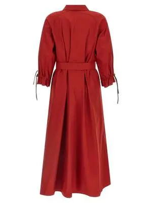 Max Mara Mxmmirto' Cotton Poplin Chemisier Dress